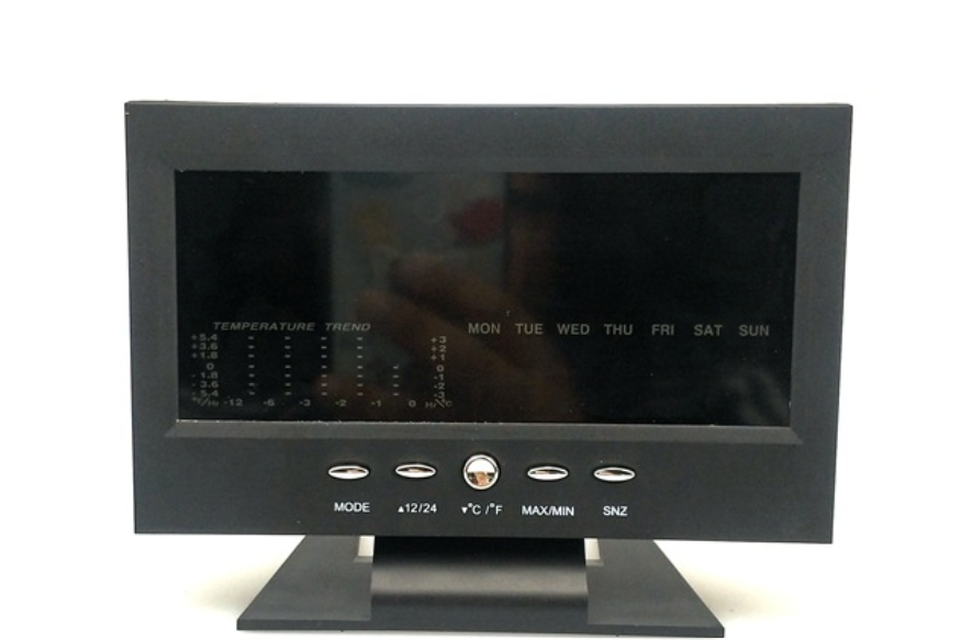 LED Color Screen Digital Weather Station Clock Calendar Thermometer LCD ...