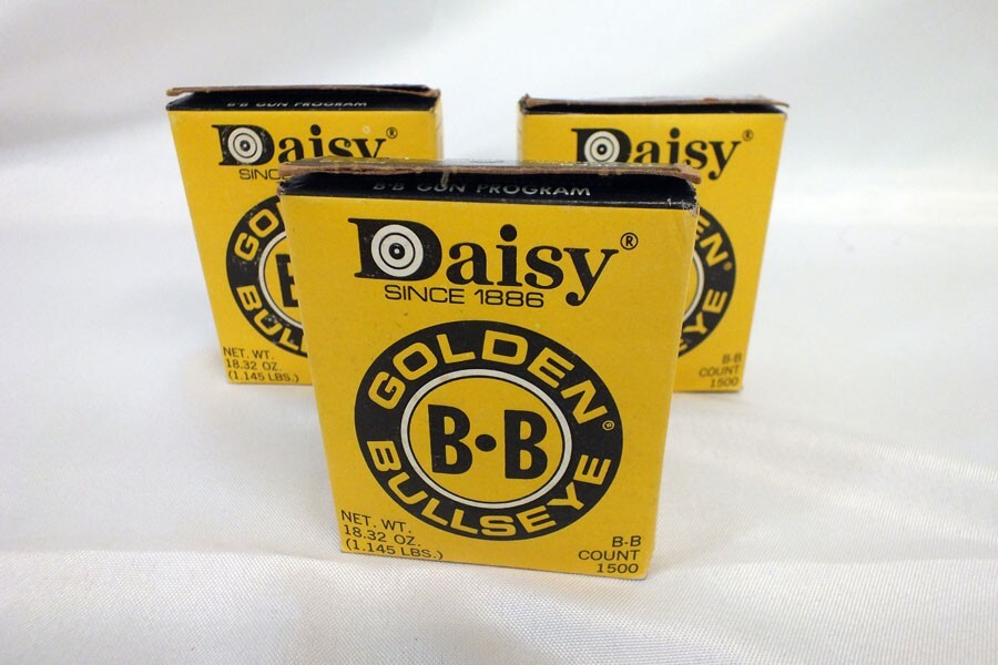 Vtg Daisy BB Gin Golden Bullseye Box of BB's No.40 - LOT of 3 1500 in ...