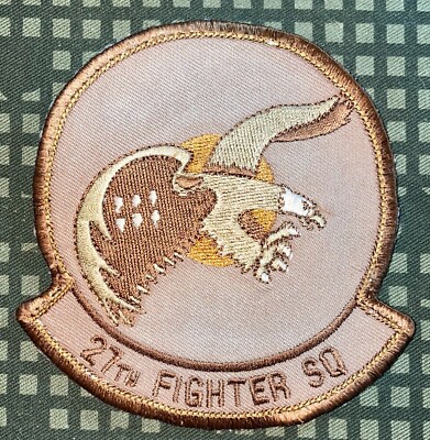 US Air Force DCU 27th Fighter Squadron Patch Iron-On Used B354 | eBay