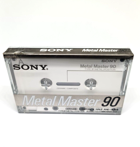 SONY METAL MASTER 90 Blank Audio Cassette Tape SEALED Type IV Metal ...