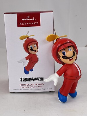Hallmark Super Mario Propeller Ornament Power Up Nintendo New Bros Wii ...
