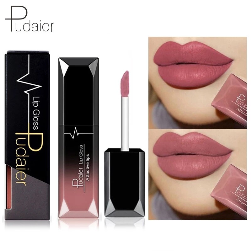 PUDAIER Makeup Waterproof Matte Velvet Liquid Lipstick Long Lasting Lip ...