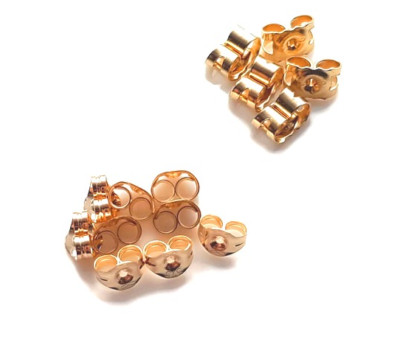 9ct Gold Earring Backs Butterfly Scrolls Push Fit .375 Small Or Large | eBay UK