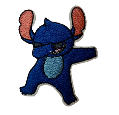 Dabbing Stitch from Lilo & Stitch Iron On Patch Sew on Embroidered ...