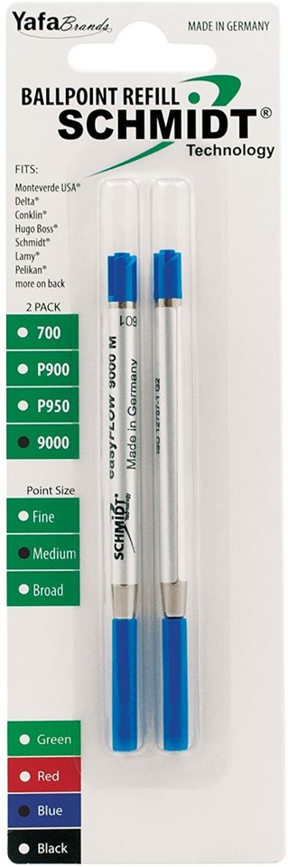 Schmidt 9000 Easy Flow Hybrid Parker Style Ballpoint Refill Medium ...