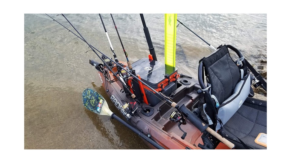 Wilderness Systems Kayak Crate | 4 Rod Holders | Kayak Tackle Storage ...