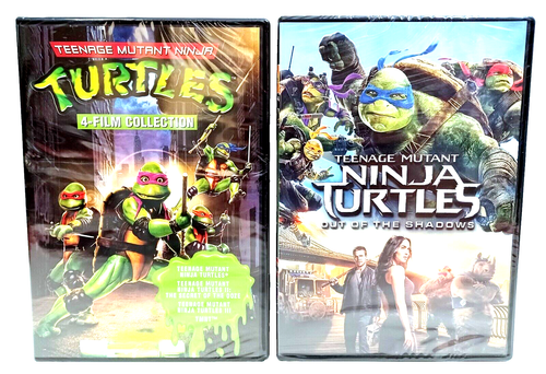 TMNT DVD Movies Teenage Mutant Ninja Turtles 5 Film Collection Factory ...