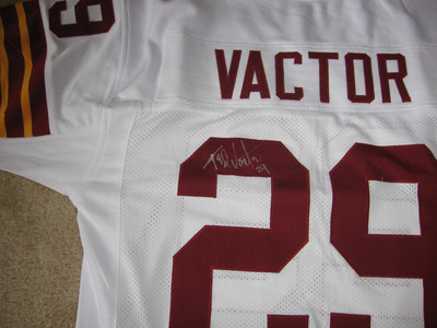 Redskins Ted Vactor signed white jersey W/COA | eBay