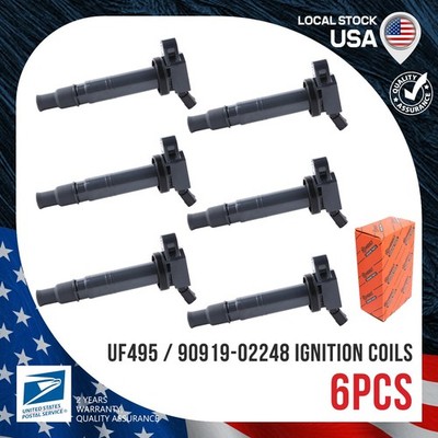6Pcs High-quality OEM Ignition Coils Replacement 90919-02248 For Toyota ...