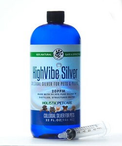 Colloidal Silver for Pets, Dogs, Cats, Birds 32 Oz. 20 PPM | eBay