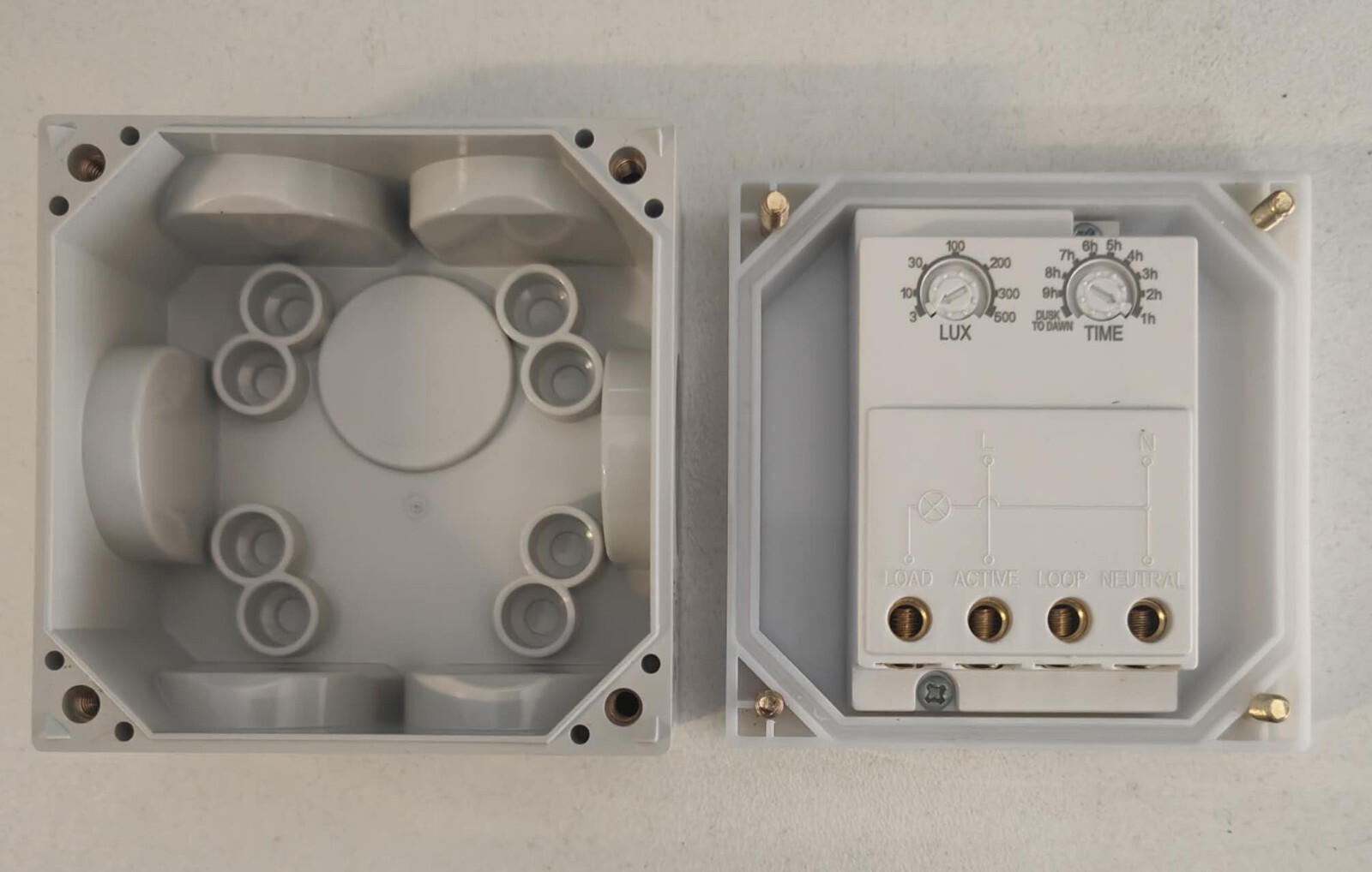 Sunset switch DUSK DAWN with timer 16Amp weatherproof IP66 5 Years ...