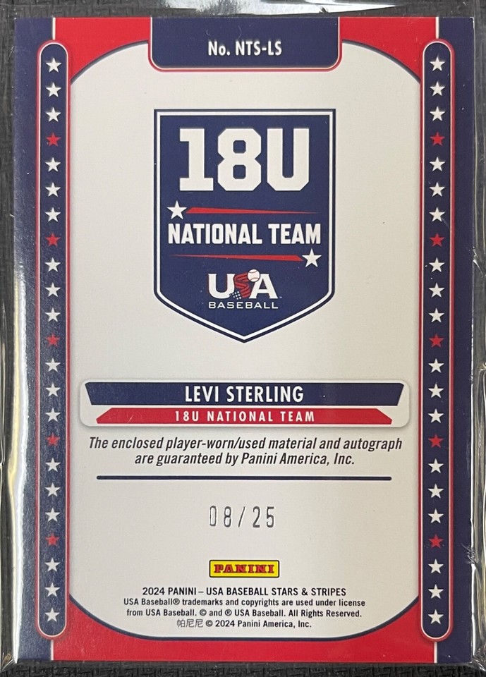 Xavier Meachem 2024 USA Stars & Stripes Gold Patch Autograph 11/25 ...