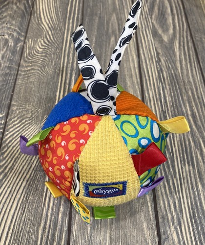 Playgro Multicolor Red Blue Dot Black White Ball With Mirror Rattle ...