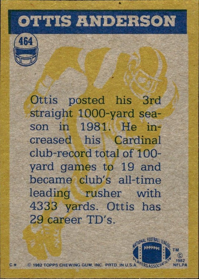 OTTIS ANDERSON CARD #464 BUY ANY 2 ITEMS FOR 50% OFF B212R4S5P53 | eBay
