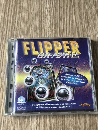 FLIPPER CRYSTAL PC MAC CD ROM WINDOWS 3.1 95 98 FRANÇAIS RARE ONLY 1 ON ...