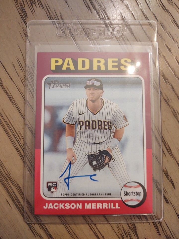 2024 Topps Heritage High Number Jackson Merrill Real One Autograph ROA ...