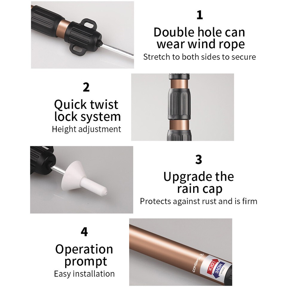 Tarp Poles/Tent Poles/Tent Poles Replacement/Telescoping Tarp T5R4 | eBay