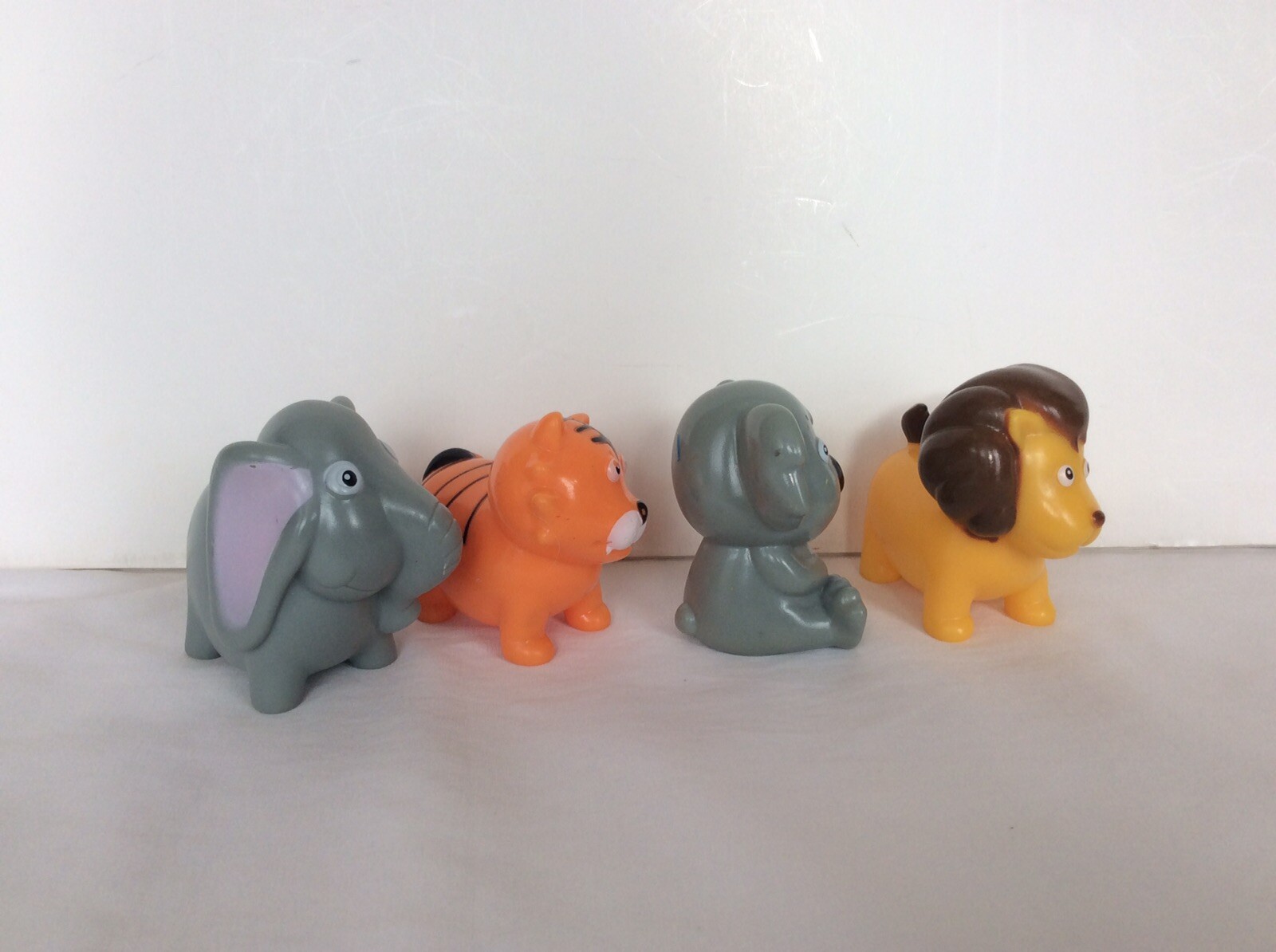 Boley Toddler Safari Animals Bath Toys Lot Of 4 Silicone Unsinkable 2-3 ...