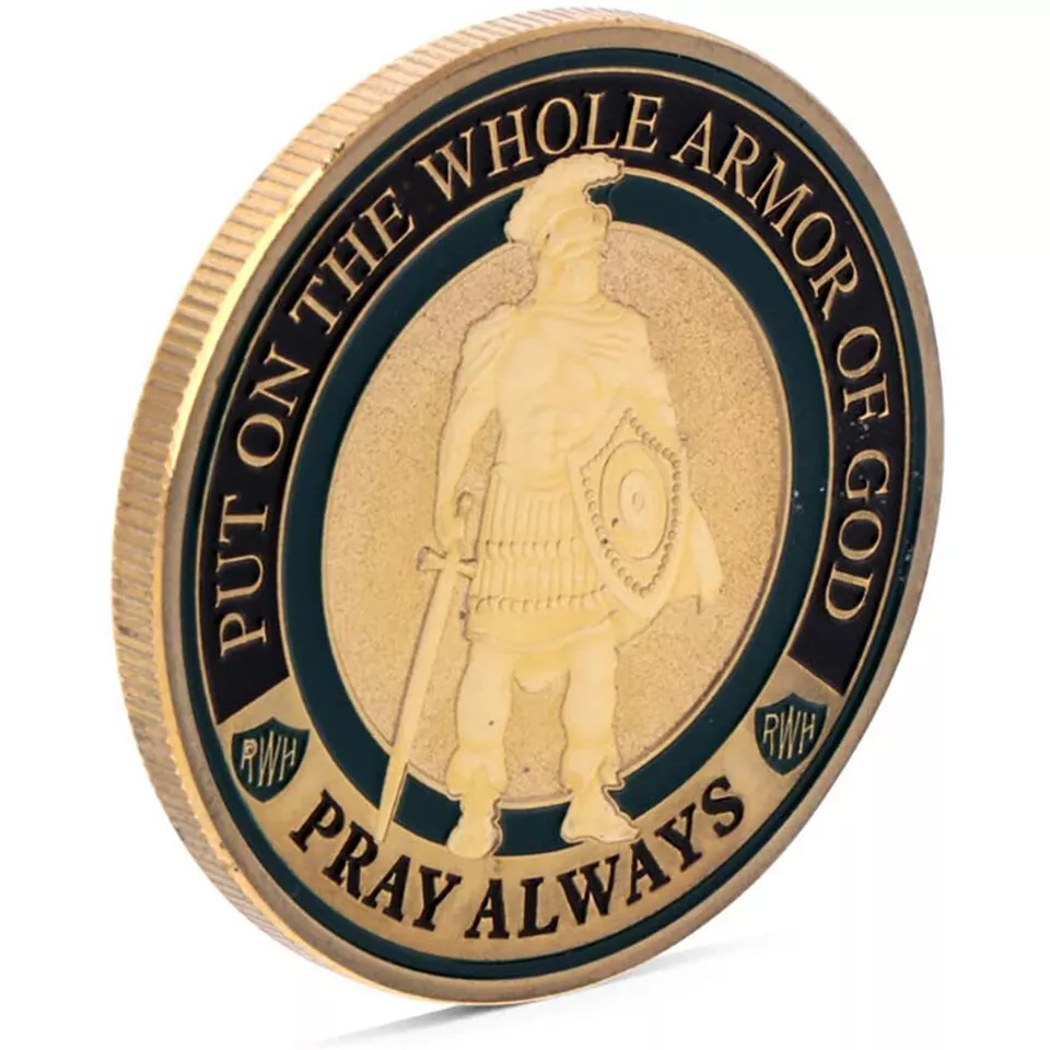 10x Put on the Whole Armor of God Commemorative Challenge Coins ...
