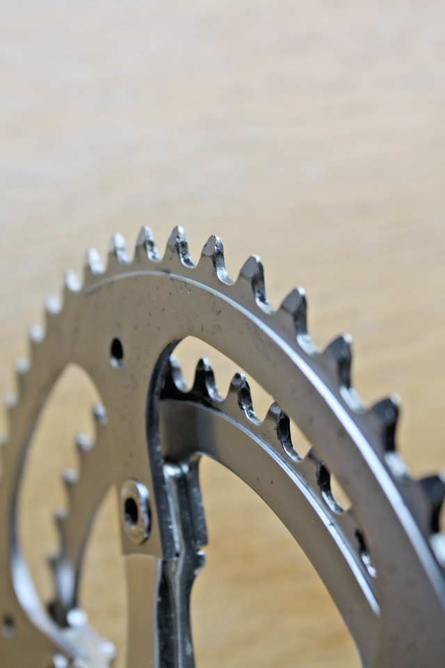 Vtg Sugino GT Double Crank Set 170mm 110 BCD 52/40t Chainrings BMX MTB ...