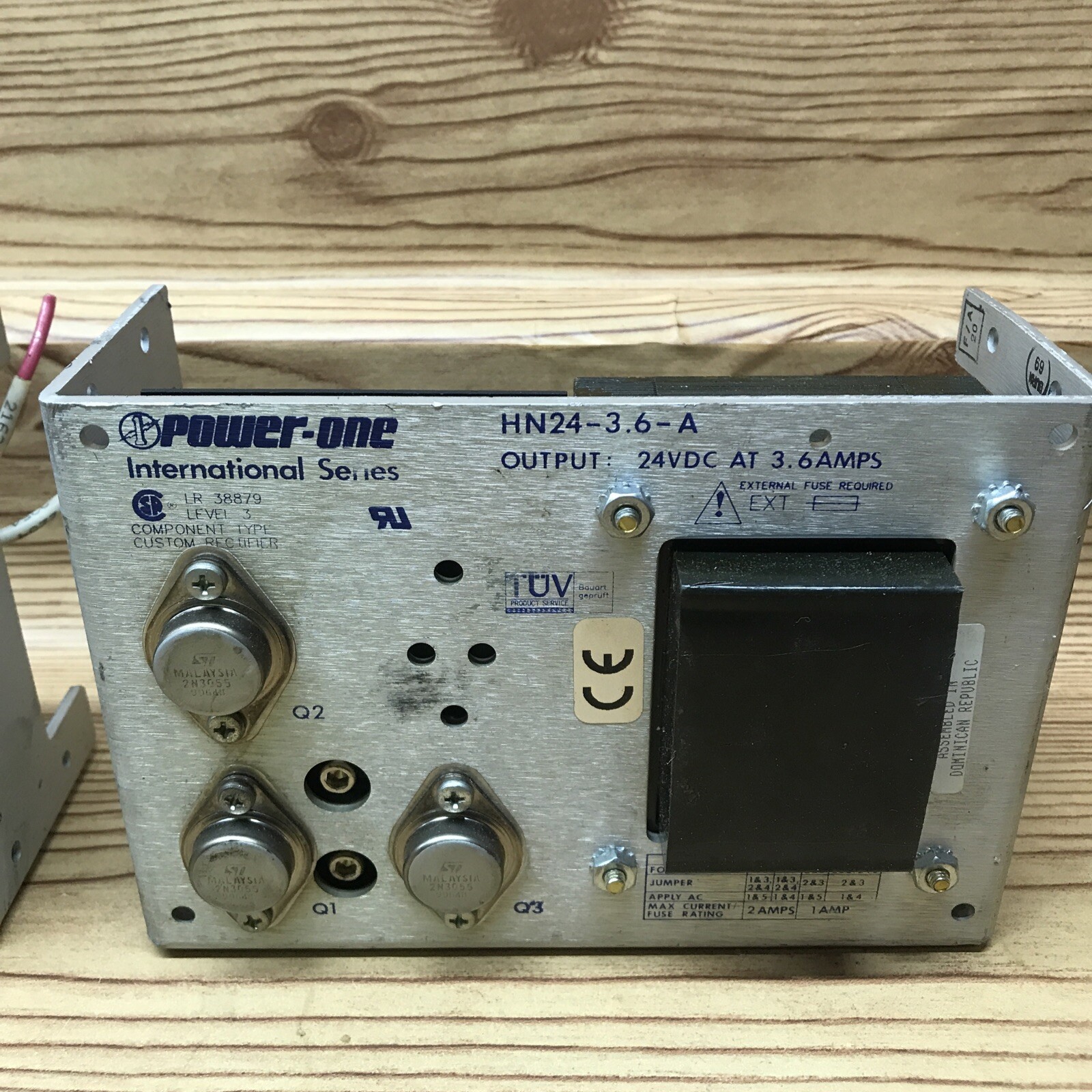 Lot Of 2 POWER-ONE HN24-3.6-A, OUTPUT:24VDC, At 3.6 Amps, LR38879 ...