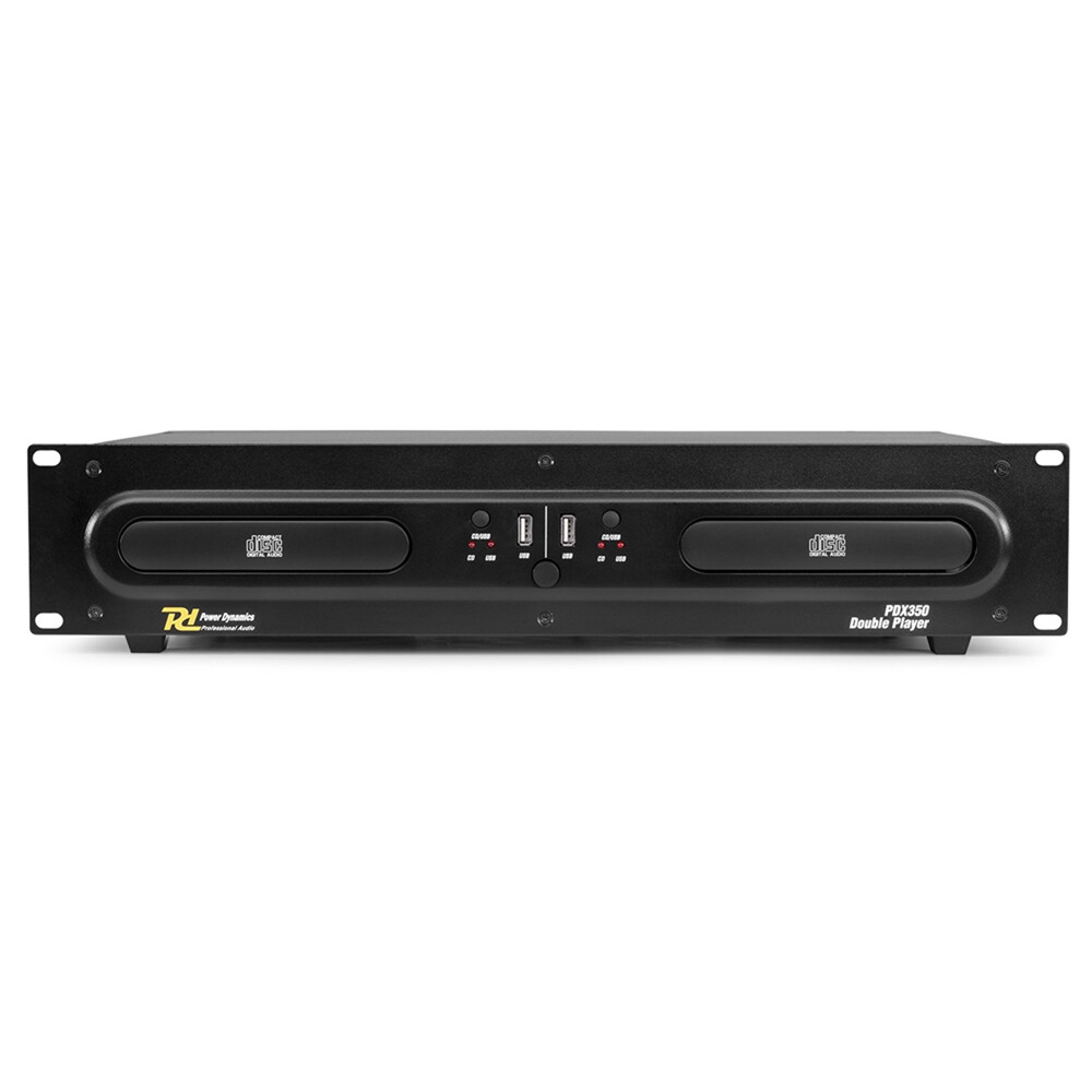 Power Dynamics PDX350 DJ CD Mixer - Dual MP3/USB Rack Mount Player ...