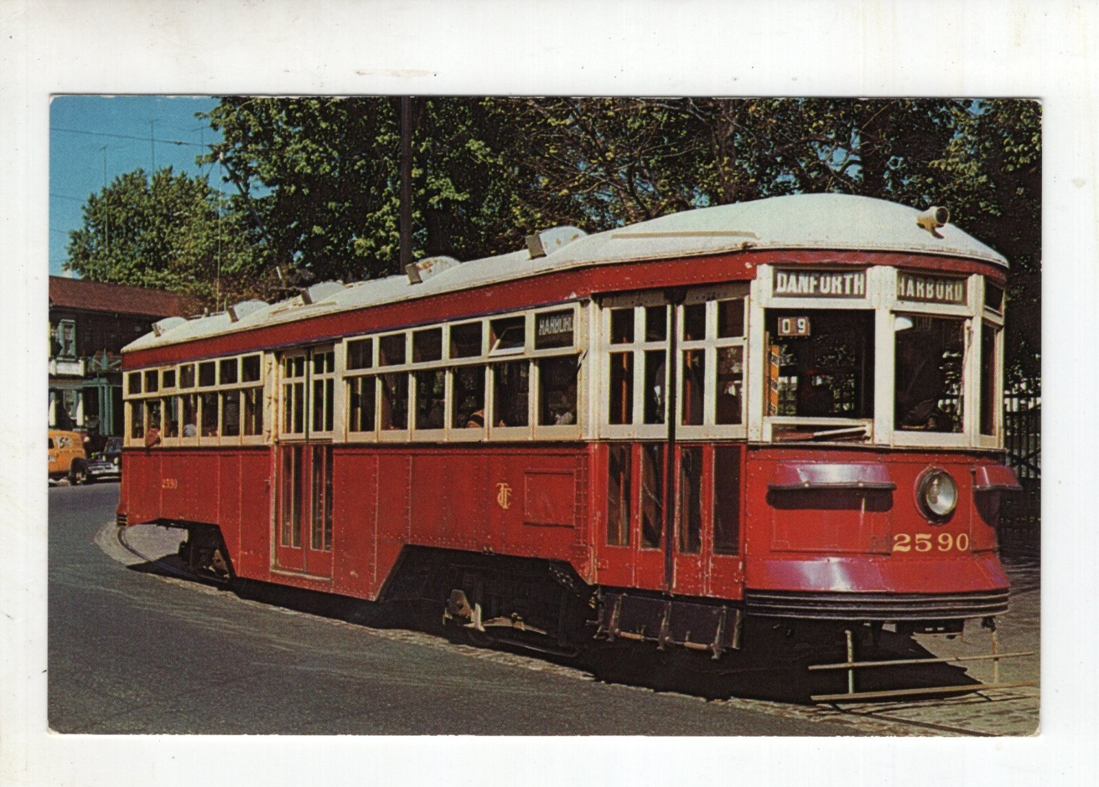 Vintage Post Card - Toronto Transit Commission large Peter Witt Car No ...