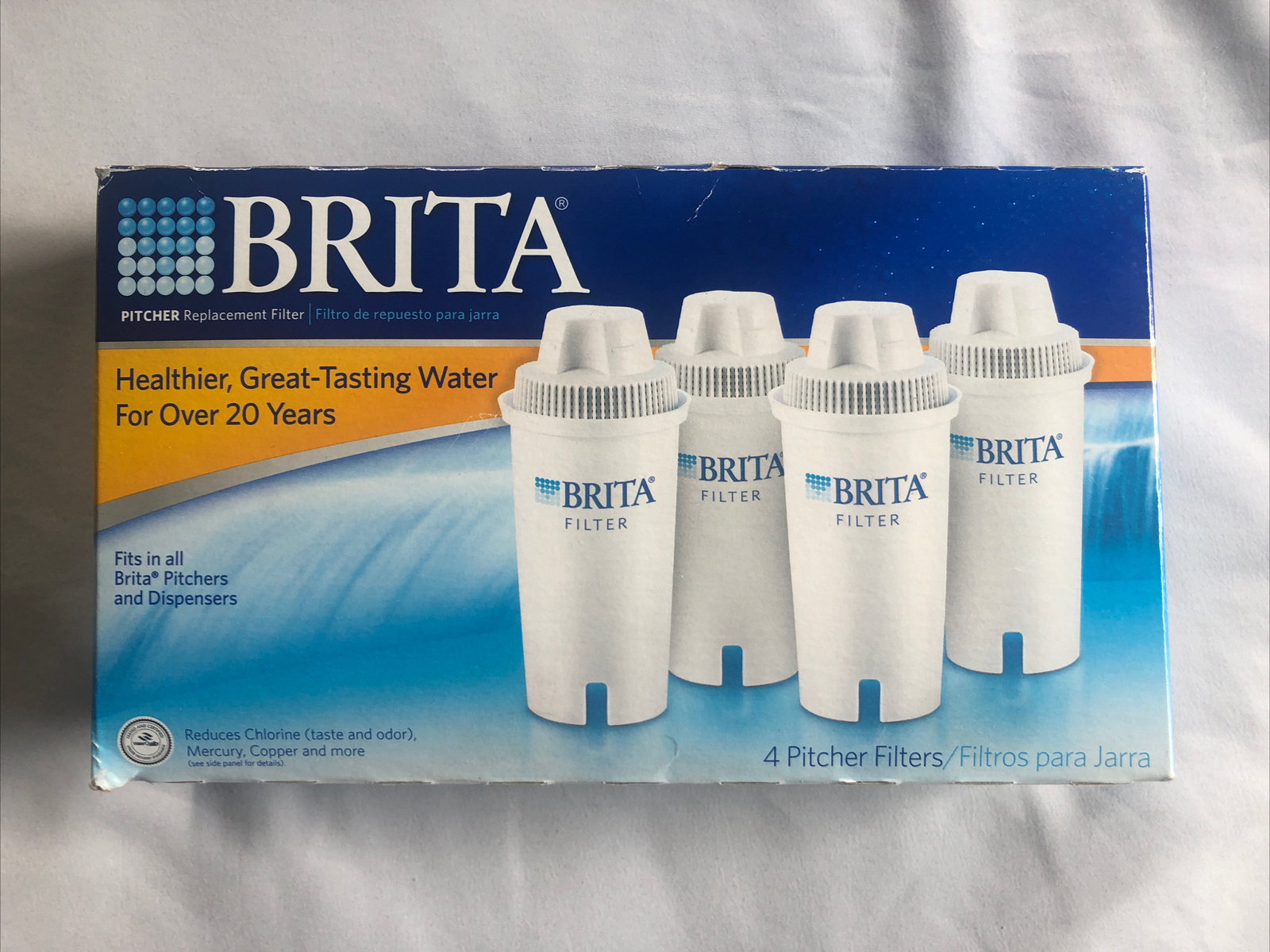 4-Pack Brita Standard Replacement Water Filters for Brita Pitchers | eBay