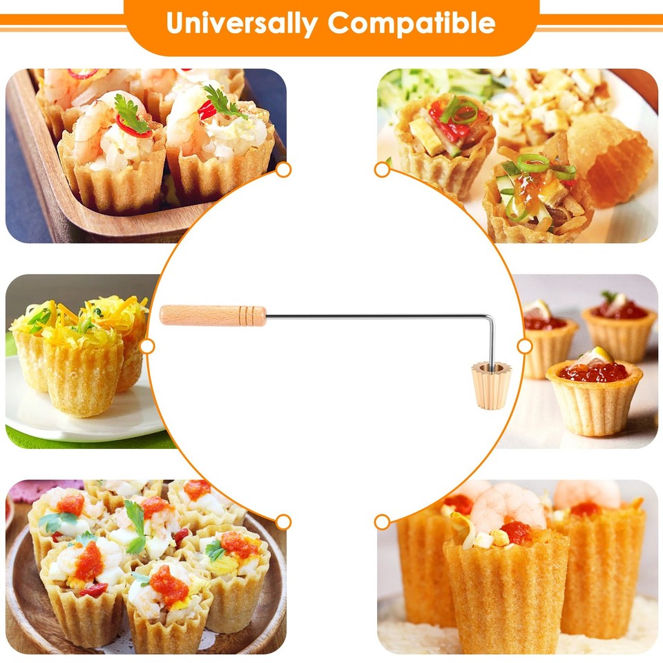 10X(Malaysian Pie Tee Maker Nyonya Top Hats Mold for Baking Egg Tart ...