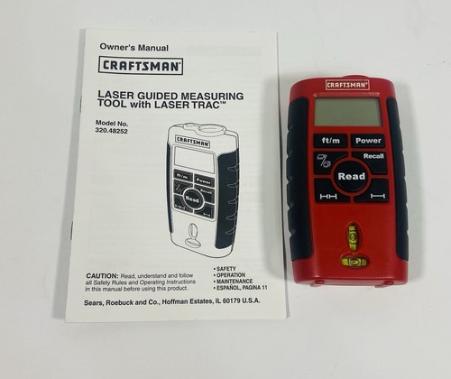 Craftsman Laser Guided Measuring Tool With Laser Trac 320.48252 | eBay