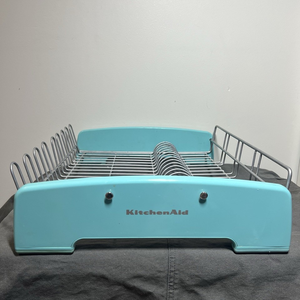 Vintage Kitchenaid Aqua Dish Drying Drainer Rack Turquoise Kitchen ...