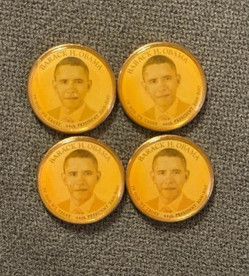 1 Littleton Colorized Presidential Golden Dollar Coin - Barack Obama ...
