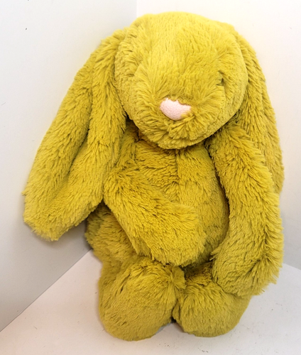JellyCat Bashful Zingy Bunny 12" Green-ish Yellow in Color Fast ...