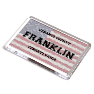 FRIDGE MAGNET - Franklin - Venango, Pennsylvania - USA Flag | eBay UK