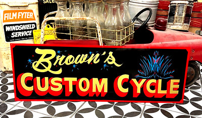 ORDRER AN ORIGINAL NAME BUSINESS SIGN HAND PAINTED PINSTRIPES BICYCLE ...