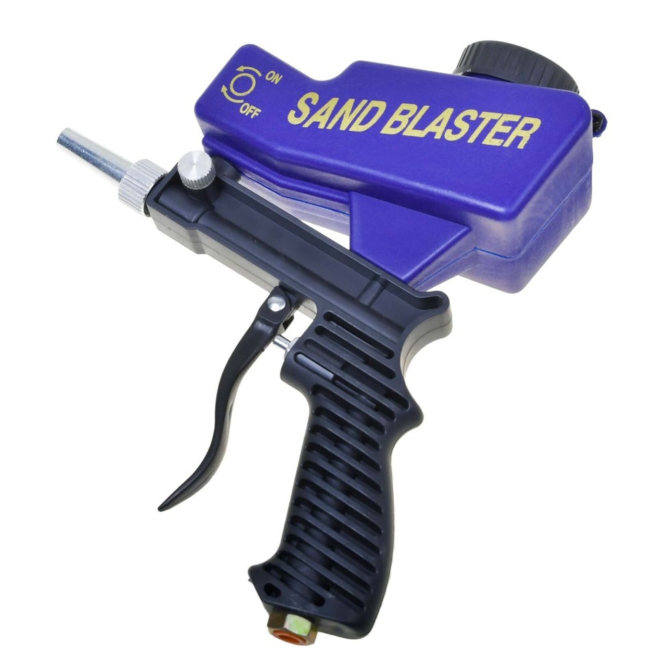 1/4" Handheld Portable Media Spot Sand Blaster Gun Air Gravity Feed ...