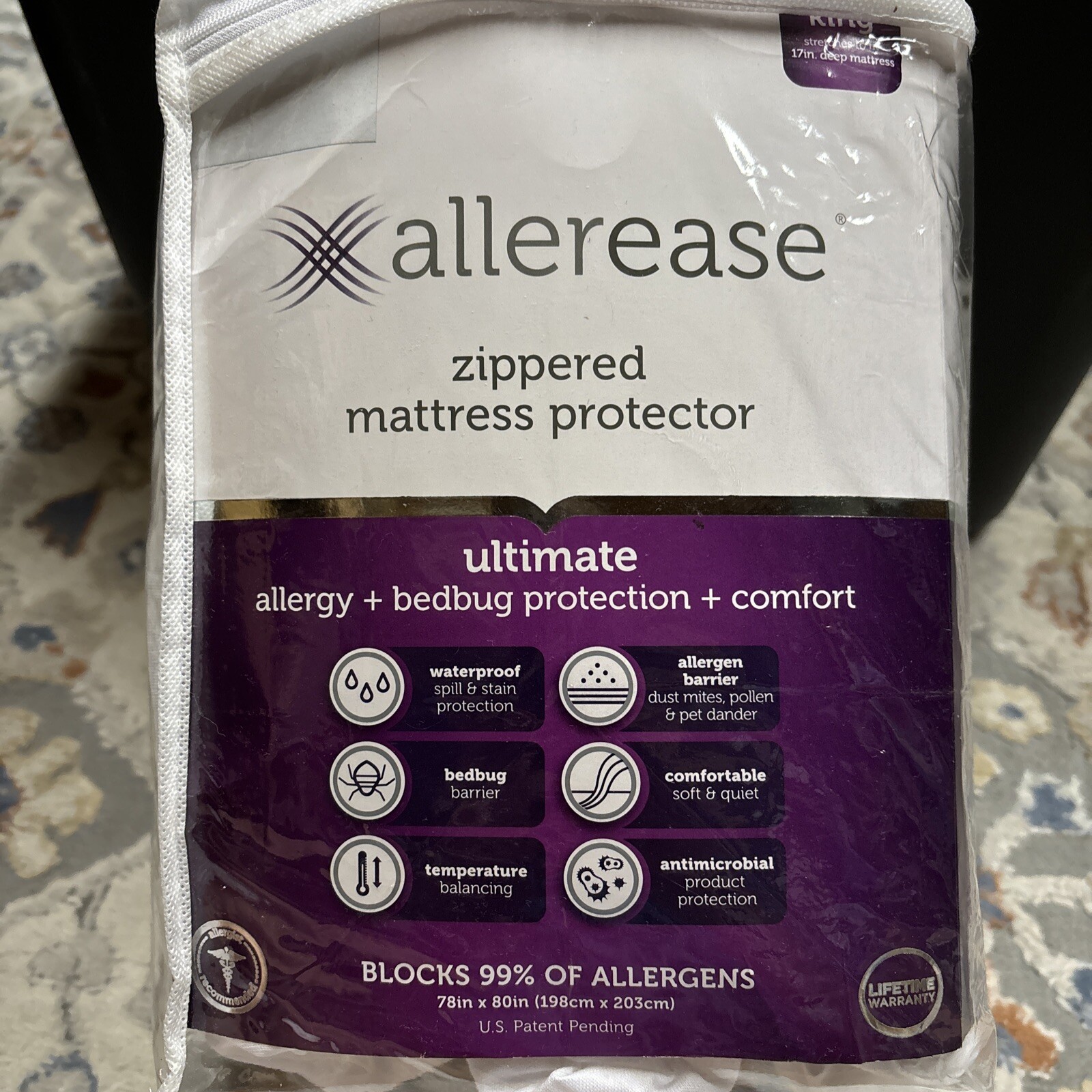 Allerease Ultimate Cotton Zippered Mattress Protector King Size for sale online | eBay