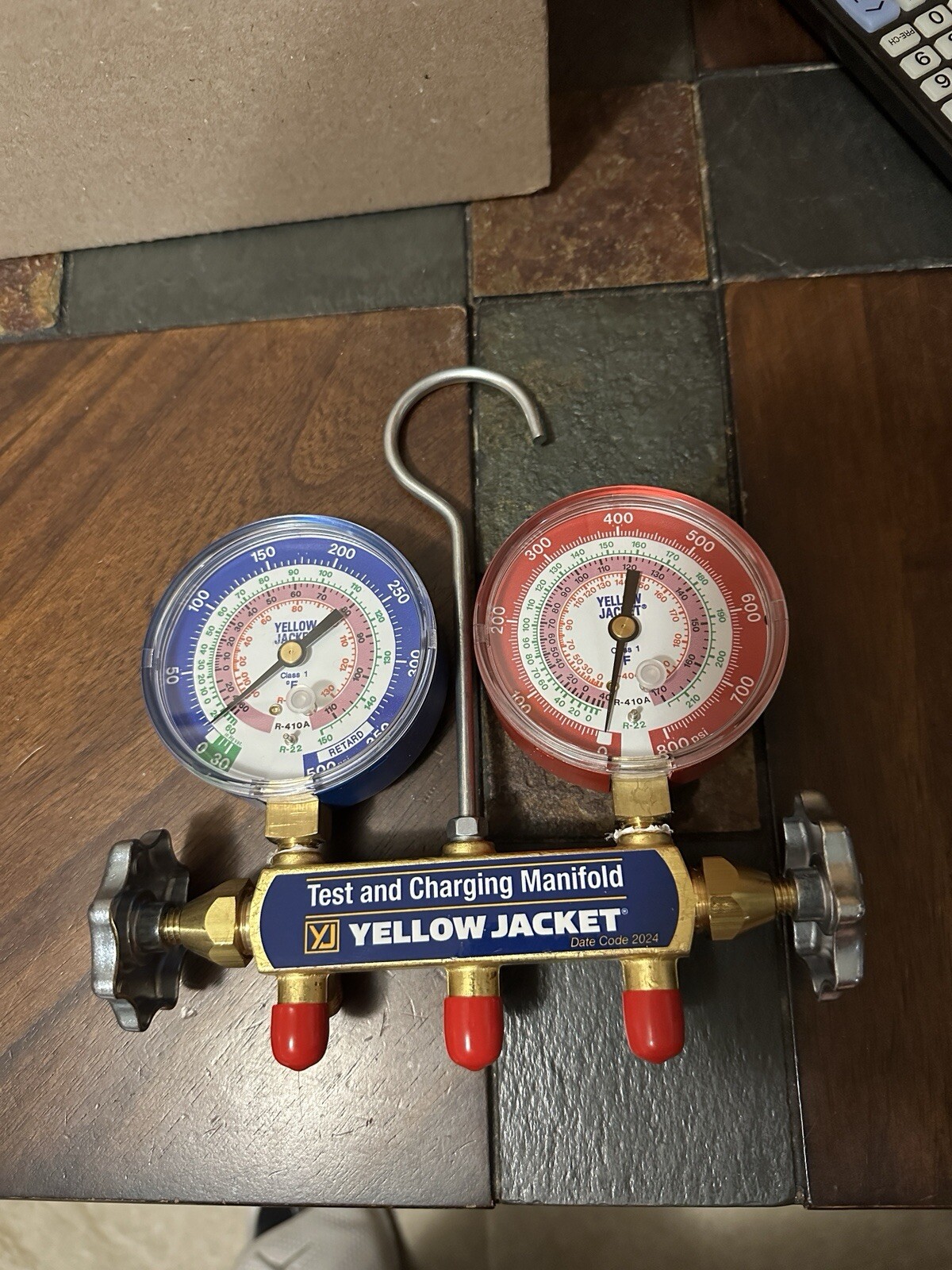 Yellow Jacket Series 41 3-1/8" Gauges Test and Charging Manifold (42005 ...