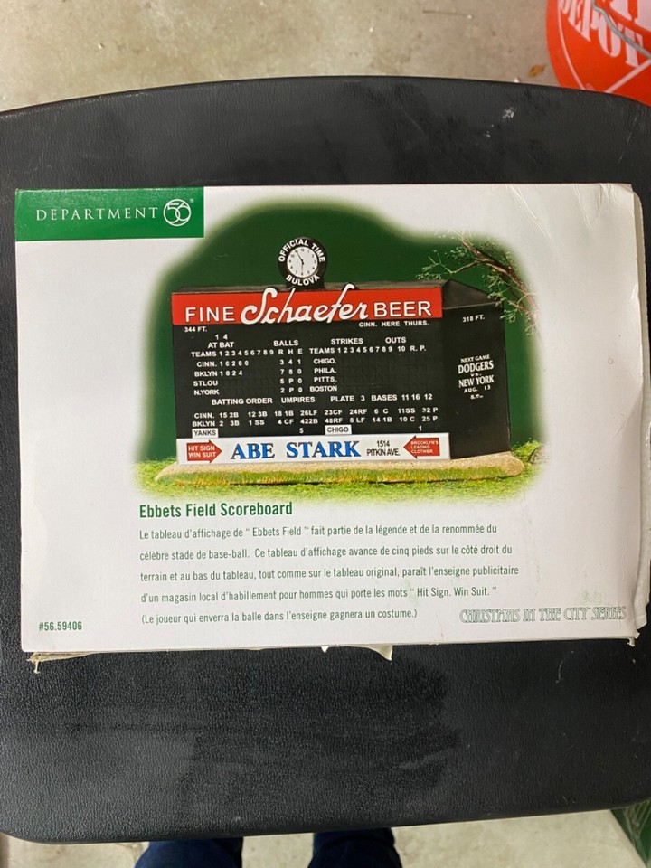 Department 56 Ebbets Field Scoreboard Christmas in the City Brooklyn ...