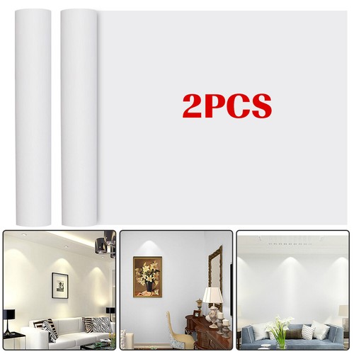 1/2X Self Adhesive Wallpaper Roll Peel & Stick Contact Paper White Wall ...