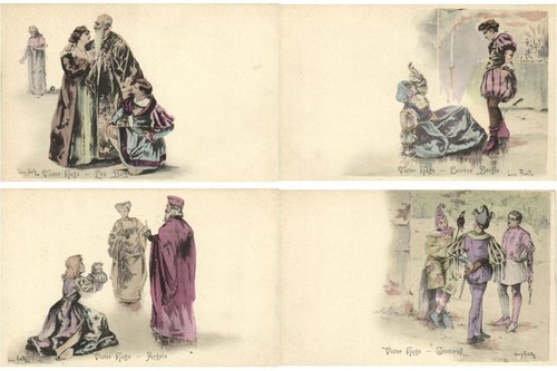 VICTOR HUGO GLAMOUR ARTIST SIGNED LOUIS BAILLY, 10 Vintage Postcards ...