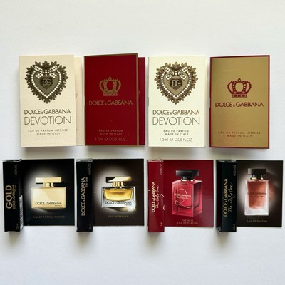 D&G Dolce & Gabbana Perfume For Women Collection Sample Spray Vial Set ...