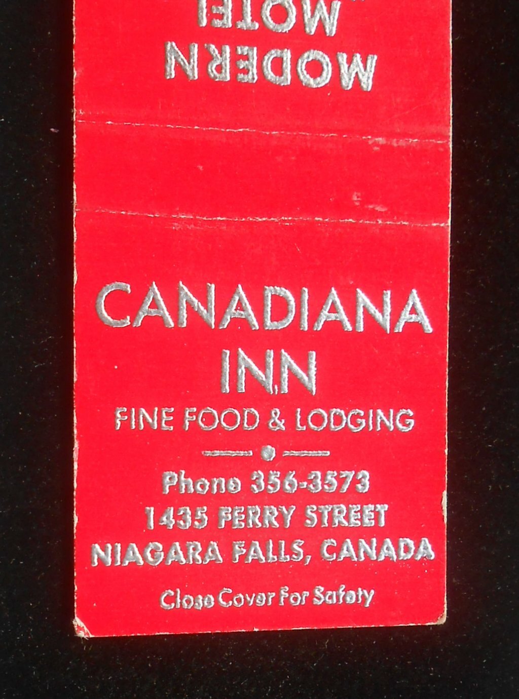 1960s Canadiana Inn Fine Food Motel 1435 Ferry Street Niagara Falls ON ...