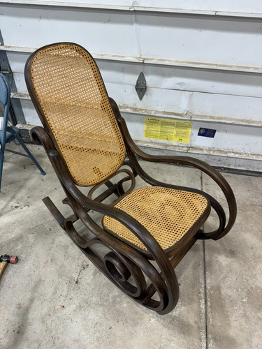 Bentwood Rocker/ Classic Thonet Style Bentwood Rocker / Bohemian ...