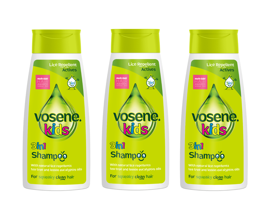 Vosene Kids 3 in 1 Shampoo, Conditioner and with Head Lice Nit ...