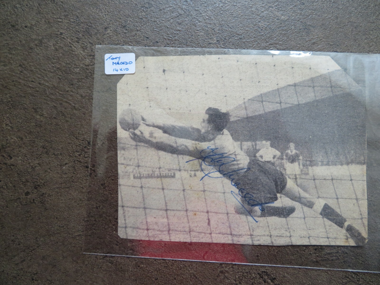 Tony Macedo - Fulham Signed paper cutting | eBay UK