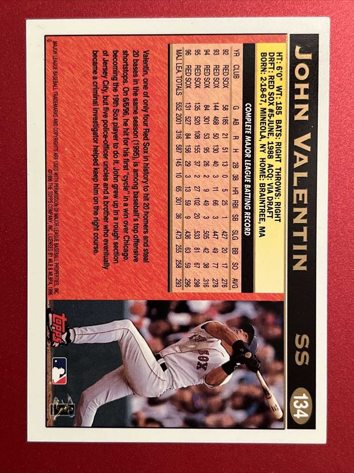 1997 Topps - #134 John Valentin for sale online | eBay
