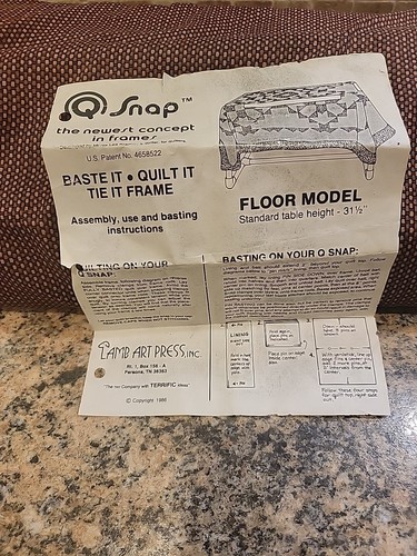 Q Snap Quilting Frame With Instructions | eBay