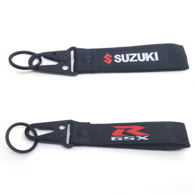 Suzuki keyring keychain with wrist strap car logo mens carabiner FOB ...