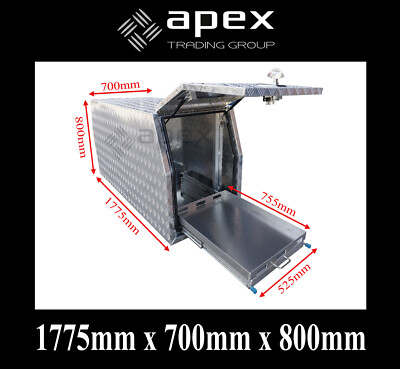 BRAND NEW 2.5MM CANOPY & FRIDGE BOX ALUMINIUM TOOL BOX-UTE TRUCK ...
